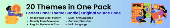 20 Themes in One | Perfect Panel Theme Bundle - BUY SMM PANEL SCRIPT